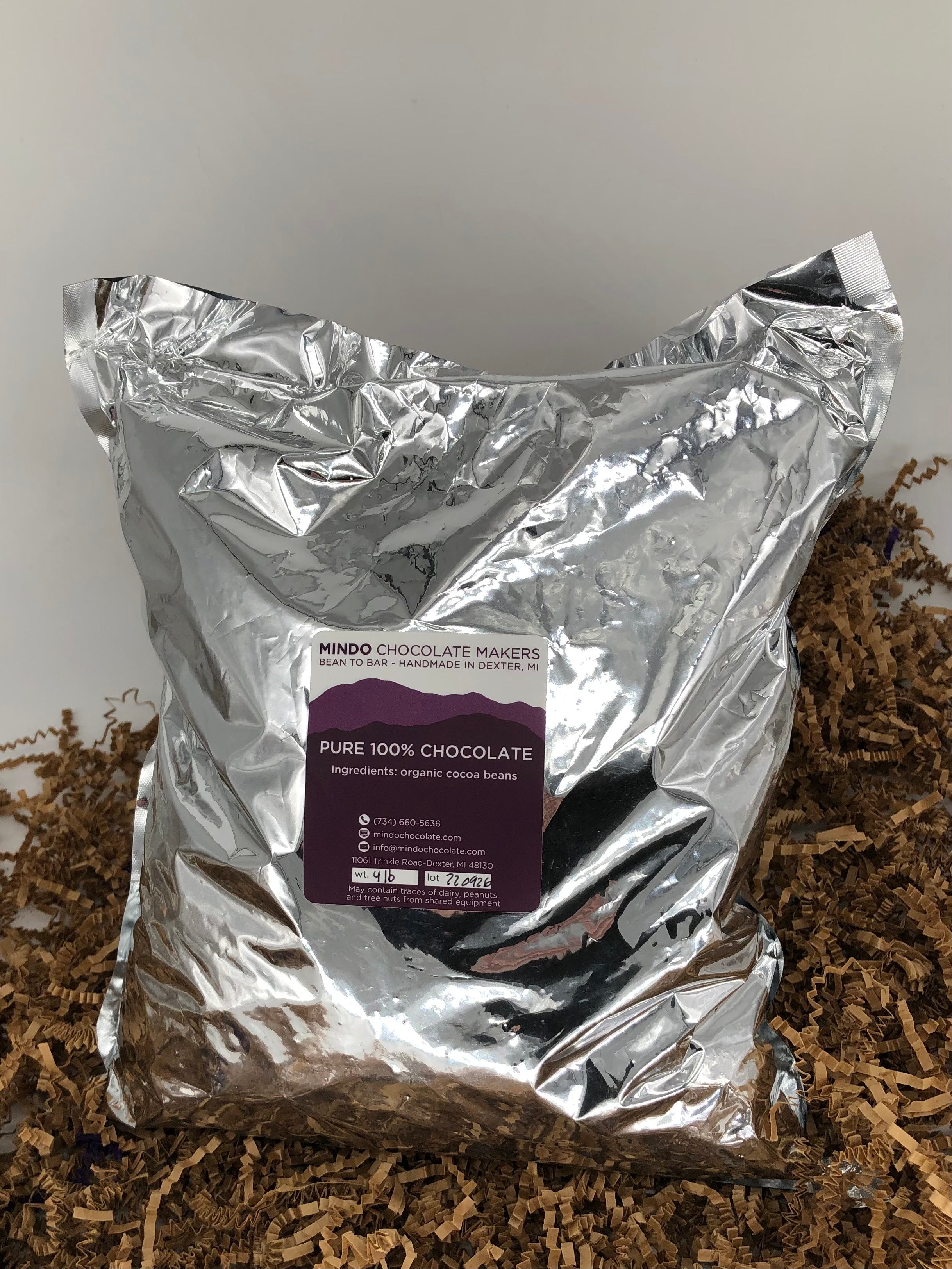 100% Chocolate Baking Chunks: 4lb – Mindo Chocolate Makers